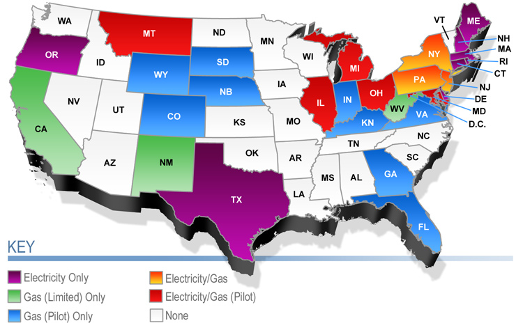 Deregulated States - Commercial Energy Consultants Deregulated States - Commercial Energy Consultants